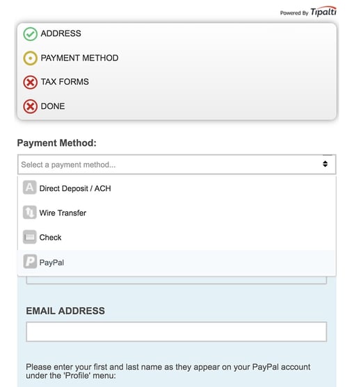 Payment Info - Payment Method